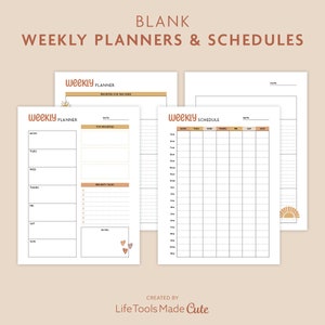 2023-2024 Printable & Digital Planner Pages +goal and Productivity ...