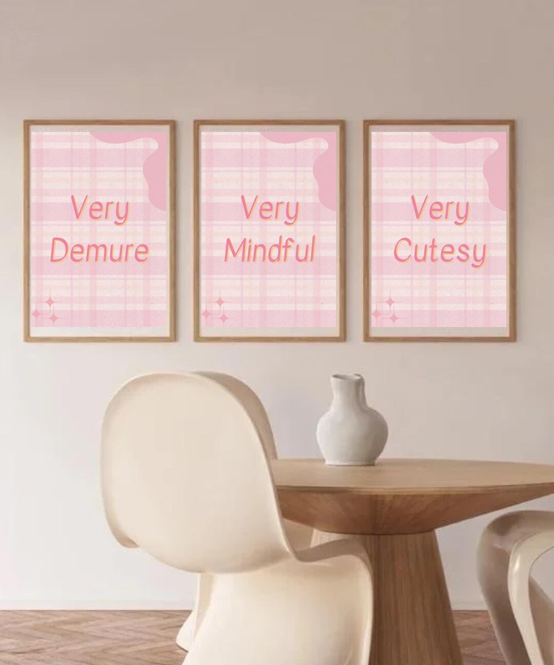 Very Demure Art Print Digital Wall Decor Bundle of 3 Very Demure Very ...