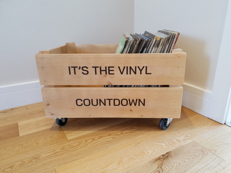 Personalised Vinyl Record Storage Crate - Etsy