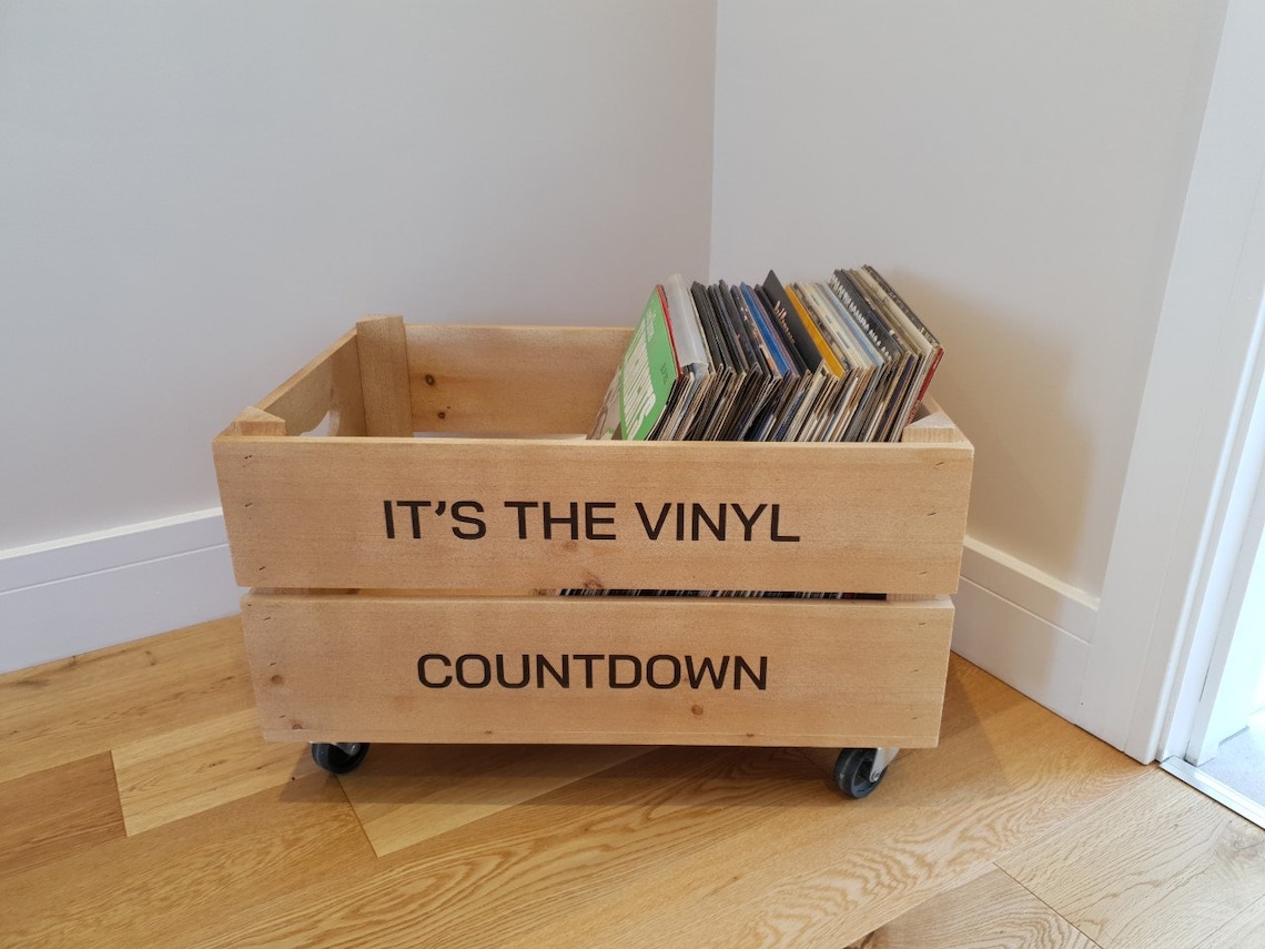 Personalised Vinyl Record Storage Crate - Etsy
