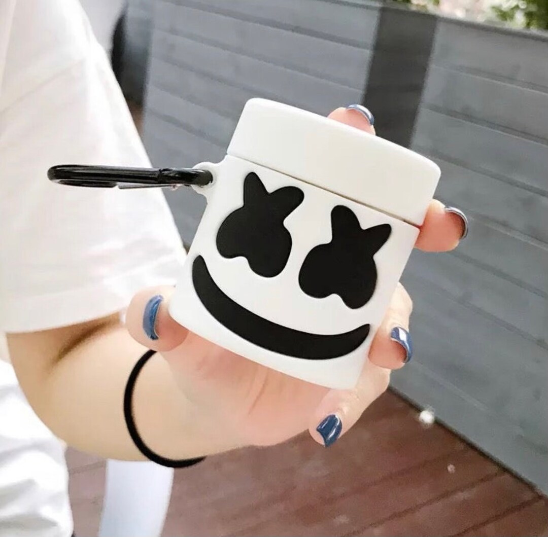 Marshmello Airpods 1, 2 Generation Case Cute Airpods Covers Earbud ...
