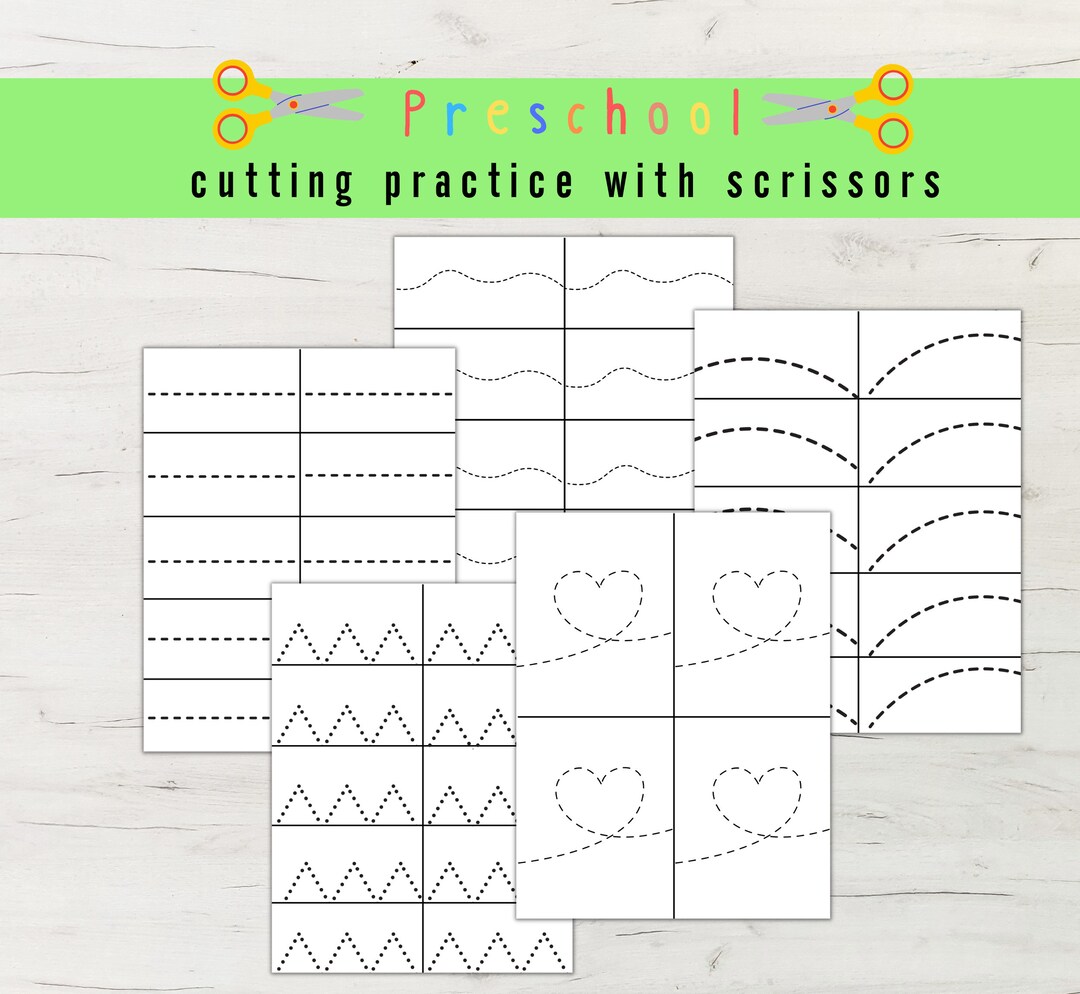 Beginning Scissors Practice Cutting Practice Montessori - Etsy