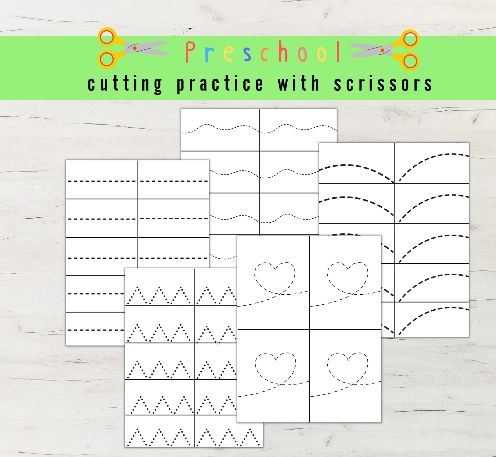 Beginning Scissors Practice Cutting Practice Montessori - Etsy