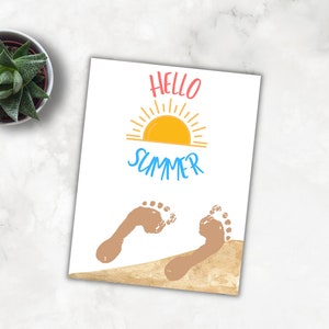 Summer Handprint Craft, Summer Craft for Kids, Summer Craft Classroom ...
