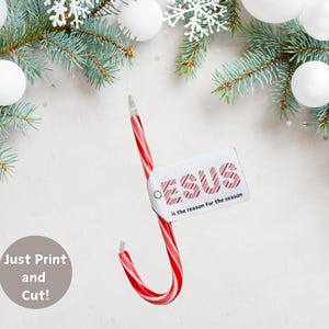 Candy Cane Holder, Classroom Party Favor, Best Gift is Jesus, Christian ...