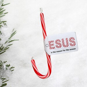 Candy Cane Holder, Classroom Party Favor, Best Gift is Jesus, Christian ...