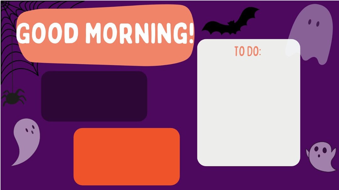 Halloween Good Morning Slide - Etsy