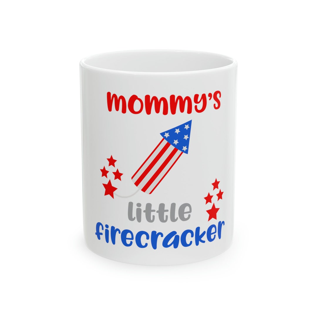Mommy Little Firecracker Ceramic Mug, 11oz - Etsy