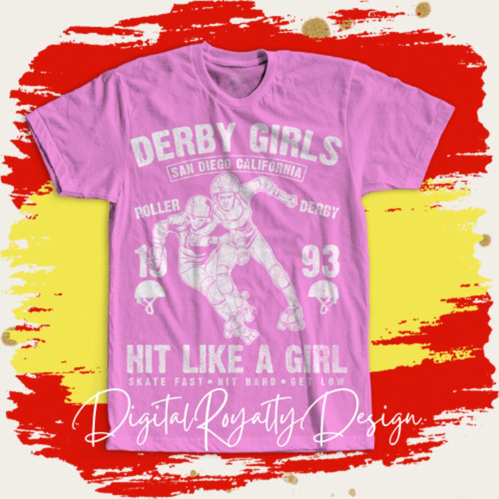 Set of 25 Retro Vintage Distressed T-shirt Designs With Mock-up Samples ...