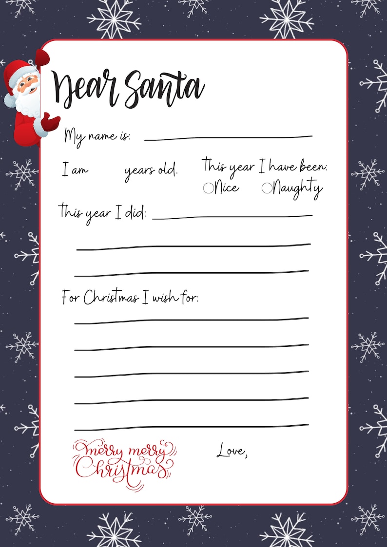 Personalized Santa Letter Set - Etsy