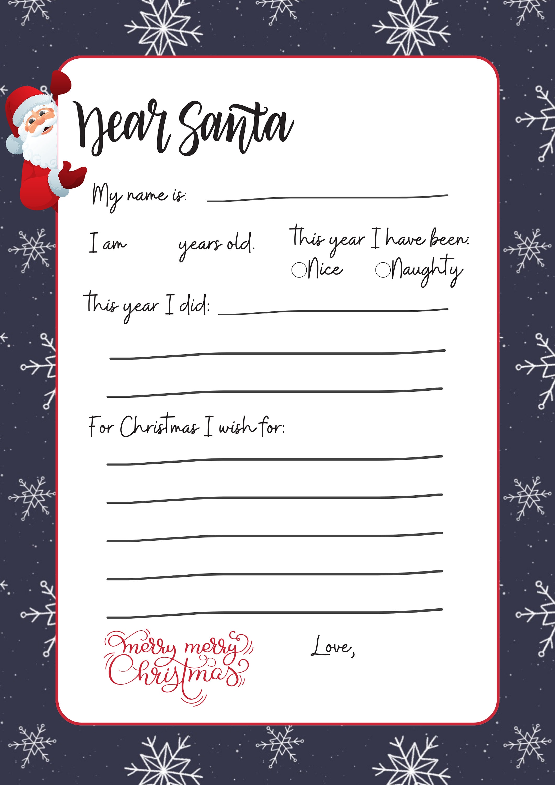 Personalized Santa Letter Set - Etsy