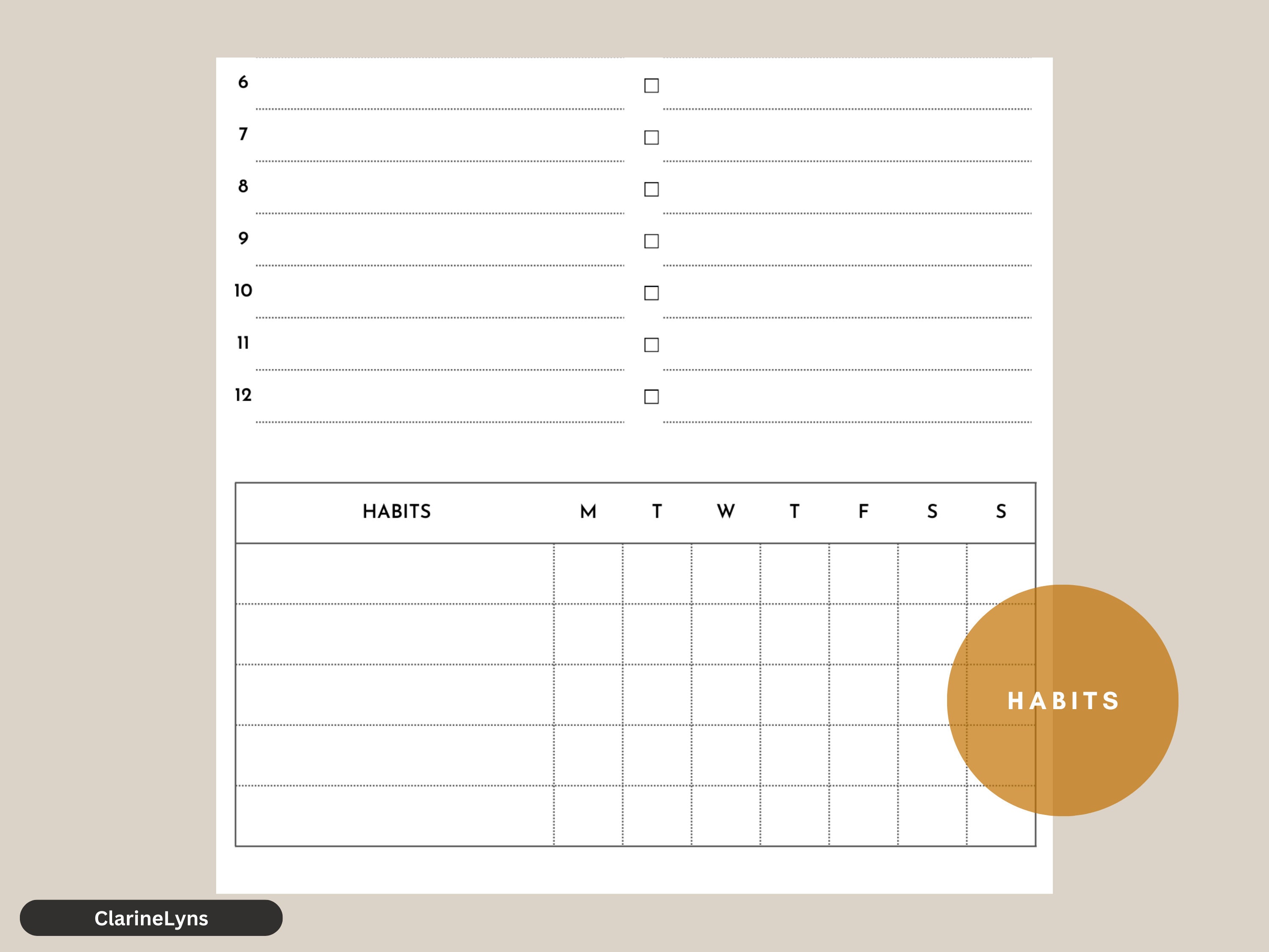 Printable Weekly Planner to Do List Priorities List Minimalist Undated ...