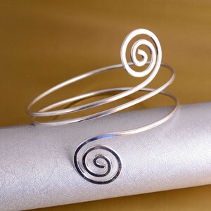 Spiral Design Arm Cuff, Swirl Upper Arm Cuff, Bracelet Cuff, Arm Band ...