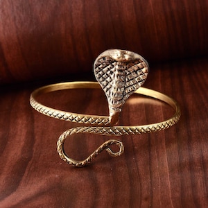 Snake Upper Arm Bracelet, Gold Snake Bracelet, Gold Bracelet, Snake ...