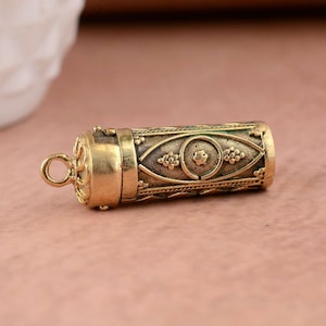 Poison Pendant, Gold Pendant, Locket Necklace, Secret Message Pendant ...