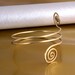 Spiral Design Arm Cuff, Swirl Upper Arm Cuff, Bracelet Cuff, Arm Band ...