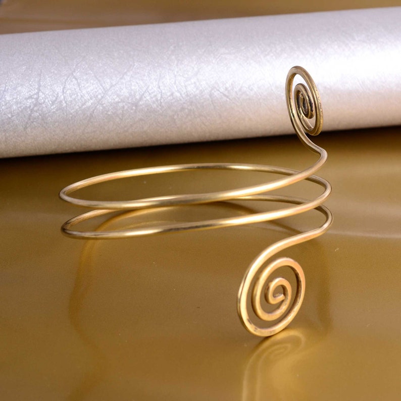 Spiral Design Arm Cuff Swirl Upper Arm Cuff Bracelet Cuff - Etsy
