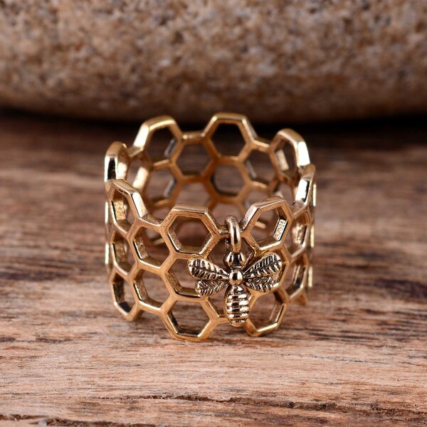 Honeycomb Ring - Etsy