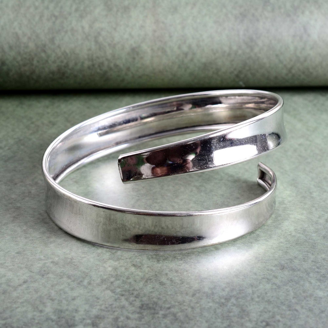 Minimalist Silver Simple Arm Band / Upper Arm Cuff / Arm Band / Upper ...