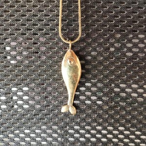 Sardine Fish Necklace - Sardine Charm - Fish Necklace - Pendant ...