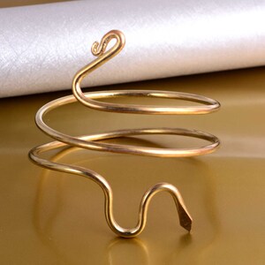Snake Arm Cuff, Gold Arm Bangle, Boho Style Arm Bangle, Body Jewelry ...