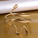 Snake Arm Cuff, Gold Arm Bangle, Boho Style Arm Bangle, Body Jewelry ...