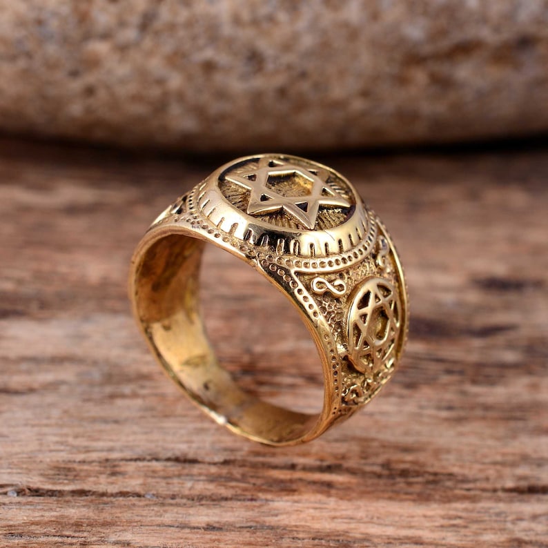 Star of David Ring. Jewish Star Ring. Star Ring Jewelry. Archangels ...