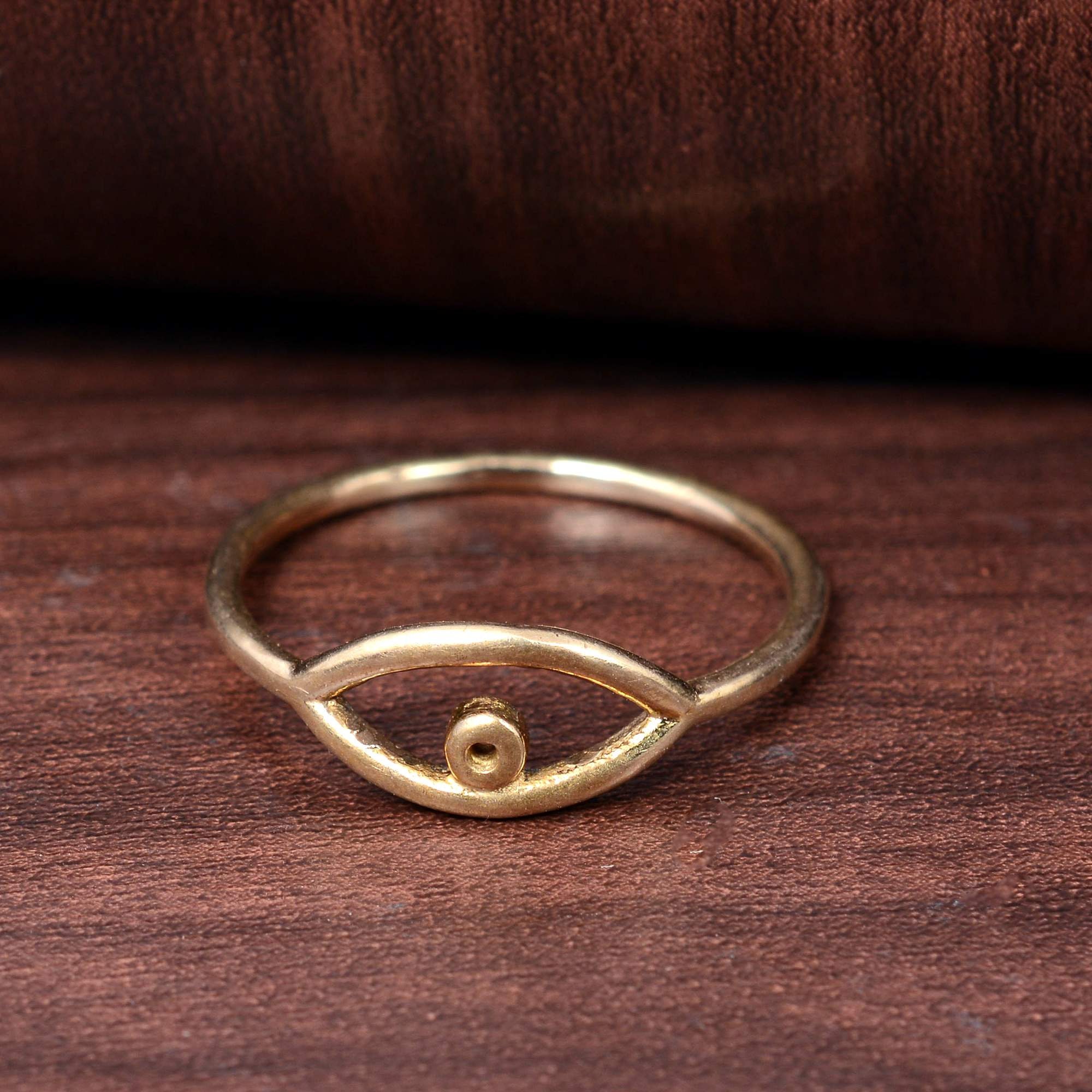 Evil Eye Ring Gold Stackable Ring Evil Eye Ring Gold - Etsy
