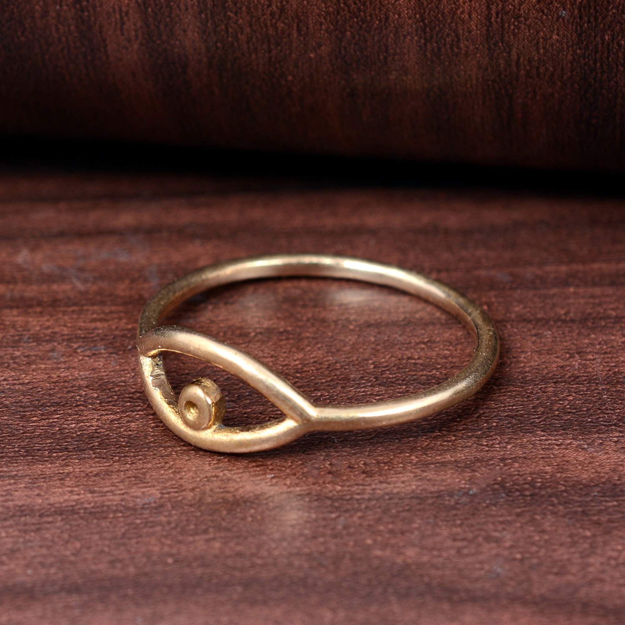 Evil Eye Ring Gold Stackable Ring Evil Eye Ring Gold - Etsy