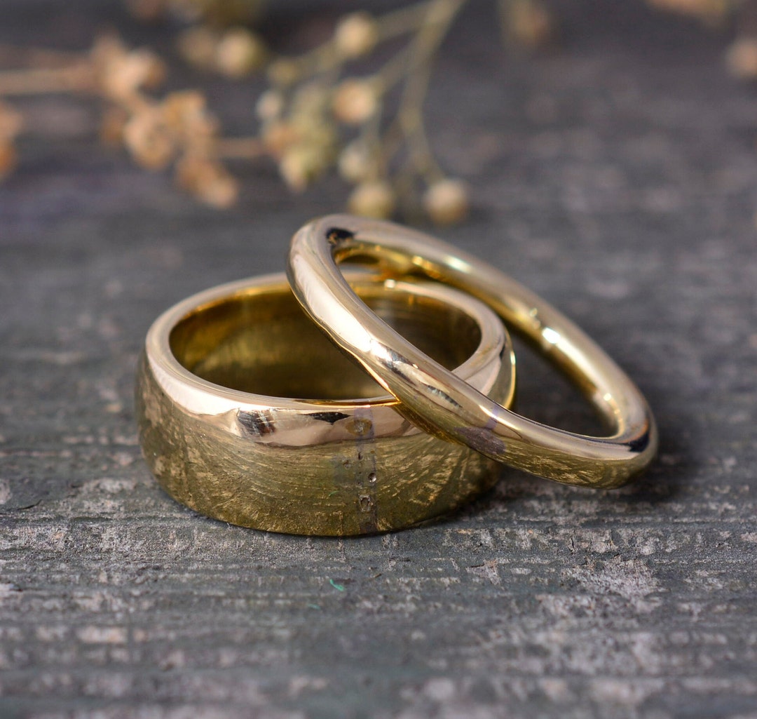 Simple Brass Ring, Solid Brass Ring, Midi Finger Ring Band, Handmade ...