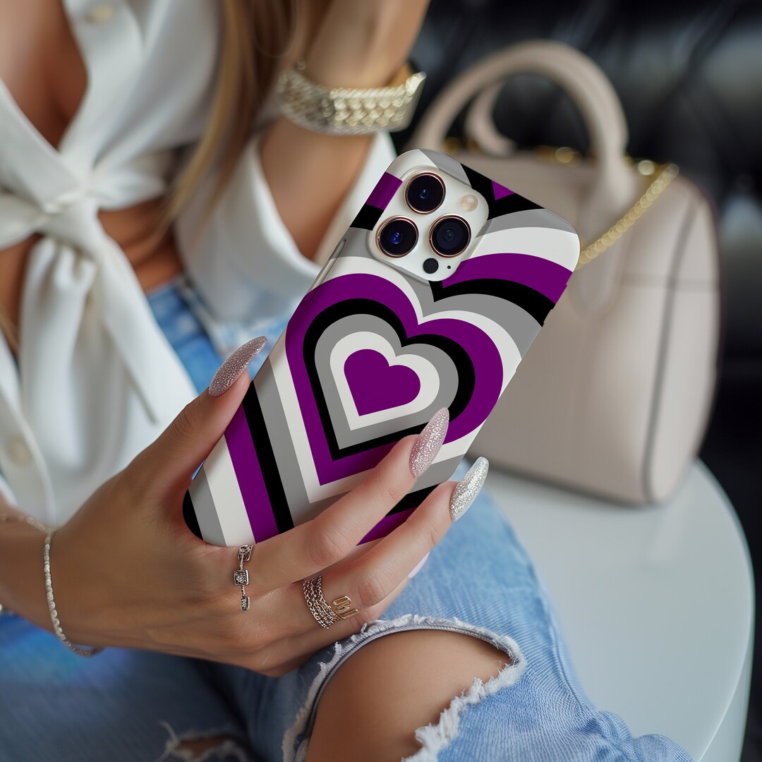 Ace Pride iPhone Case Asexual Pride Phone Case Subtle Ace Pride Flag ...