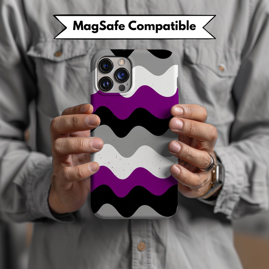 Magsafe Asexual Pride iPhone Case Subtle Ace Pride Subtle Asexual Pride ...