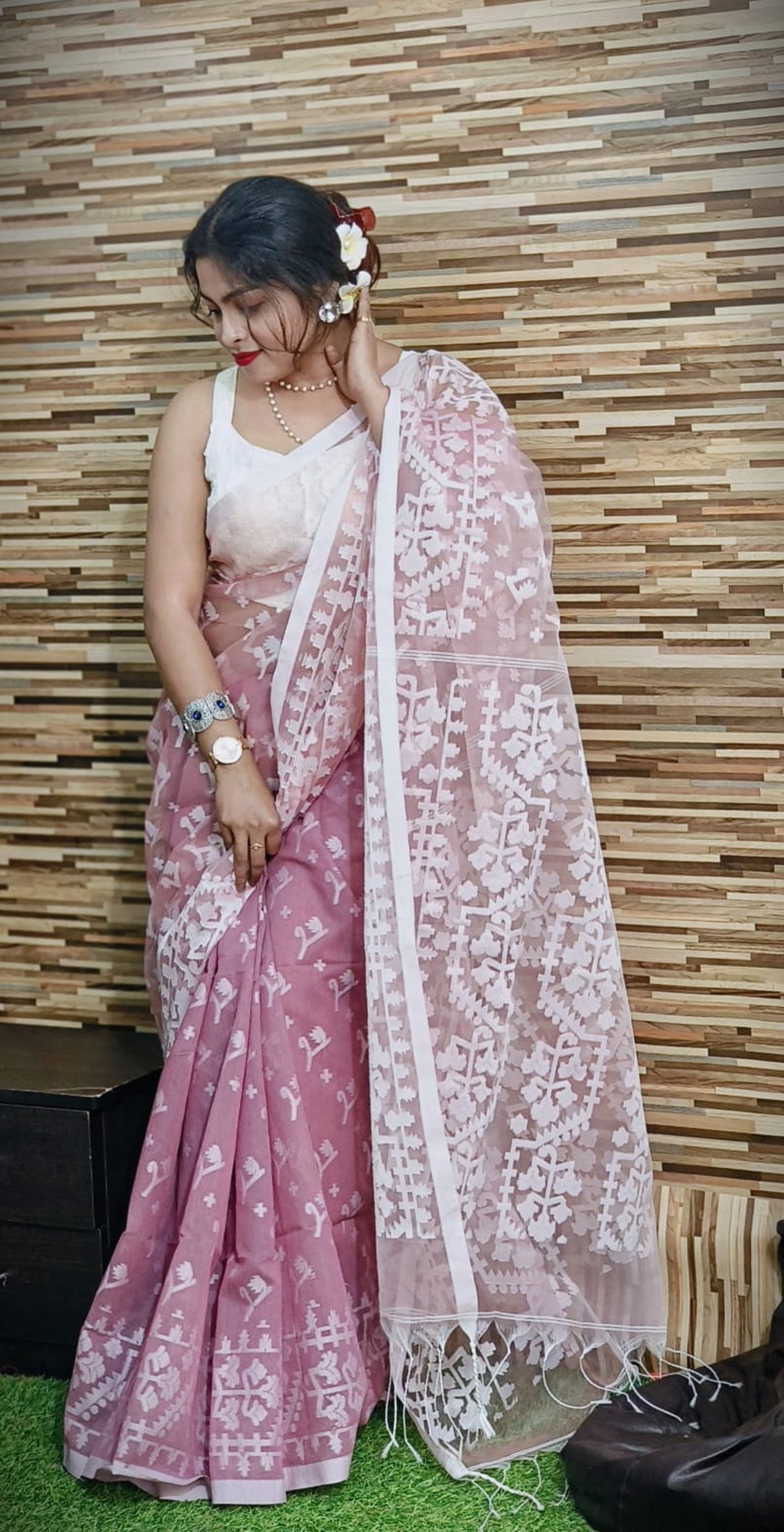 Jamdani Saree | Indian Bengali Traditional Saree|alankari Resom Jamdani ...