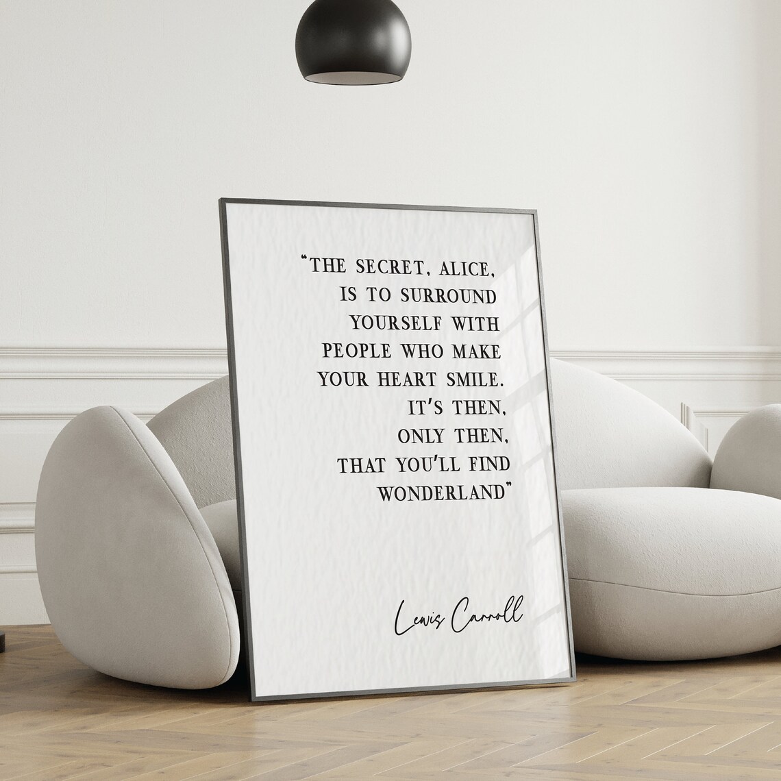 Lewis Carroll Quote Print the Secret Alice is to Surround Yourself With ...