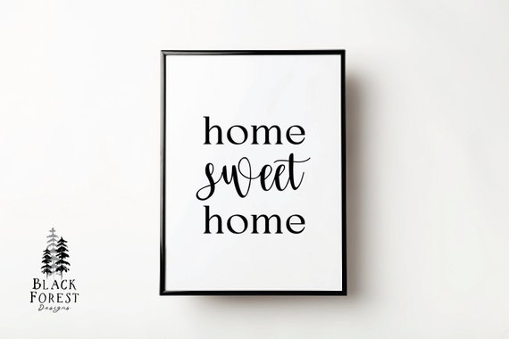 Home Sweet Home Printable Poster Instant Download Minimalist - Etsy