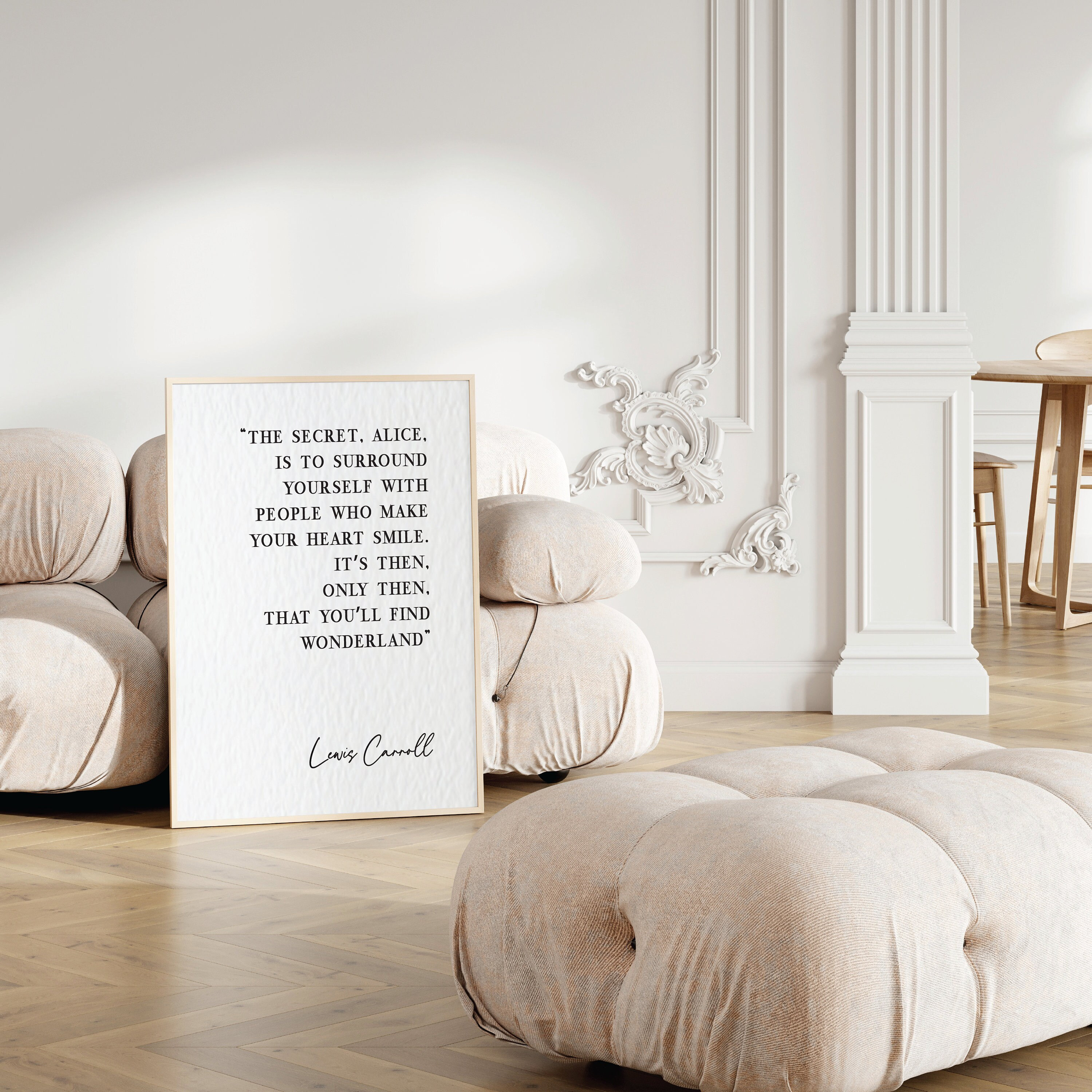 Lewis Carroll Quote Print the Secret Alice is to Surround Yourself With ...