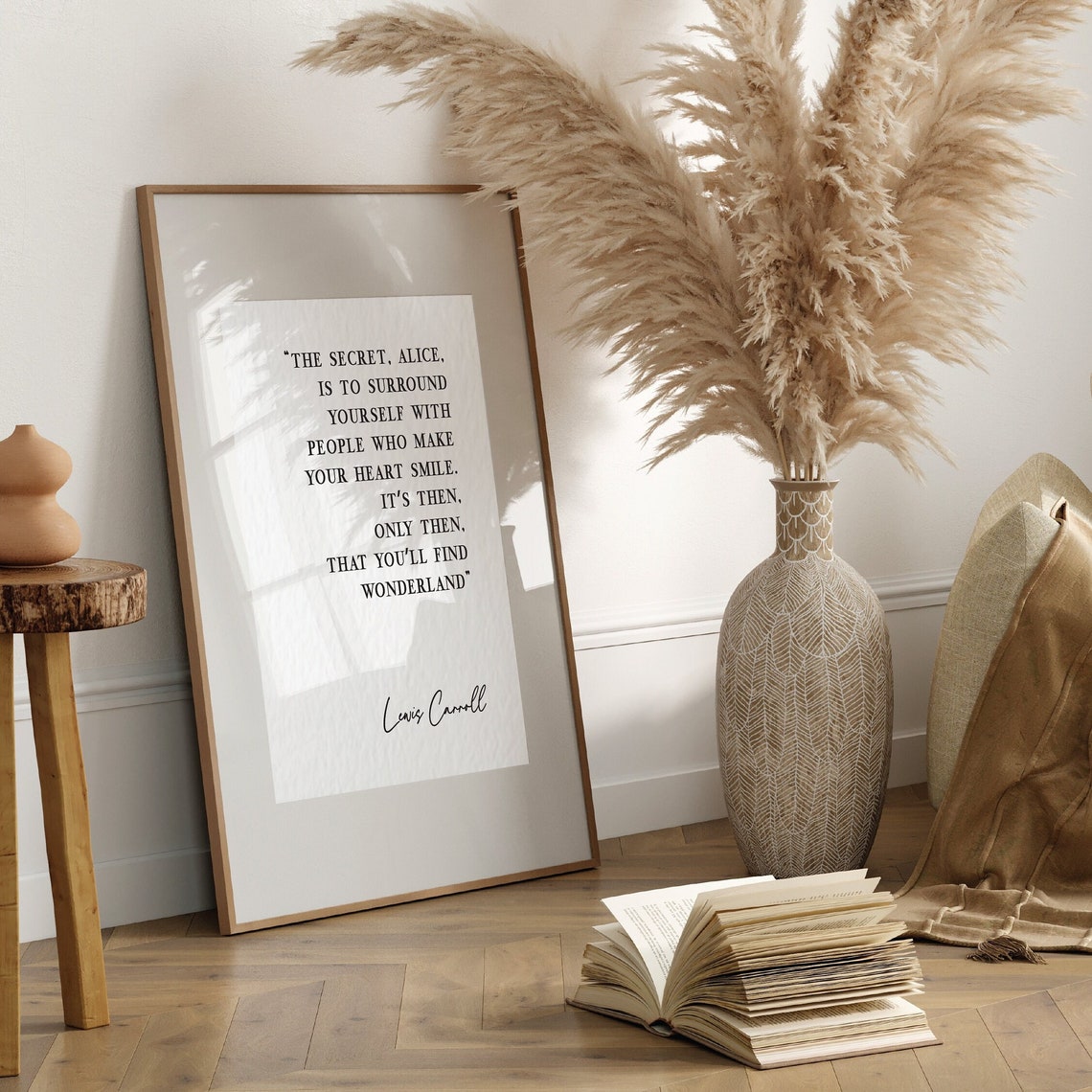 Lewis Carroll Quote Print the Secret Alice is to Surround Yourself With ...
