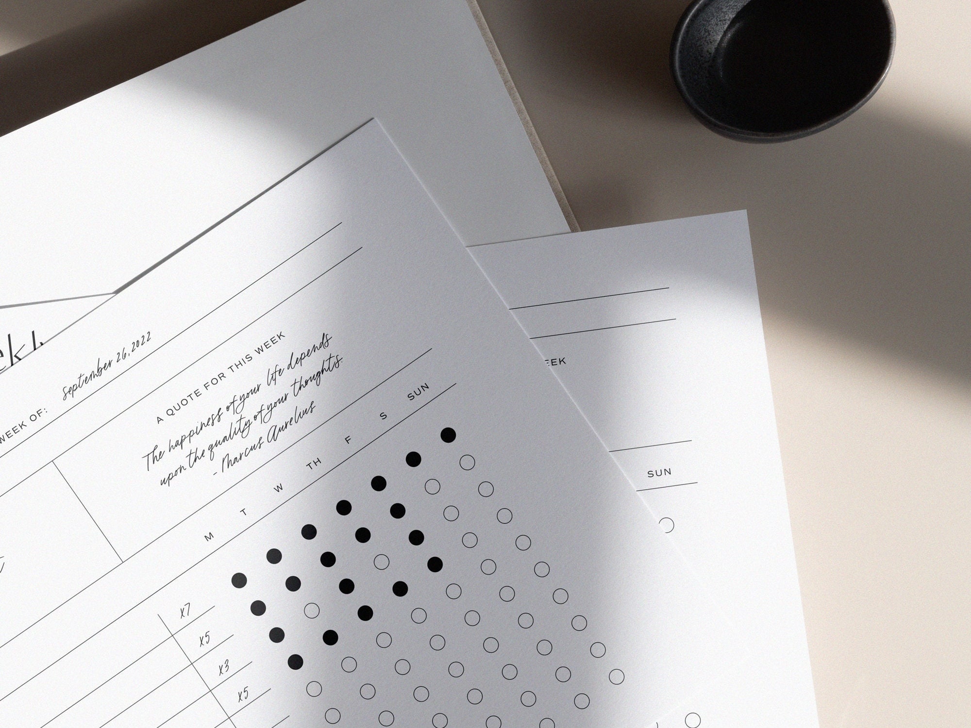 Weekly Rituals Printable US Letter Habit Tracker Printable Weekly ...