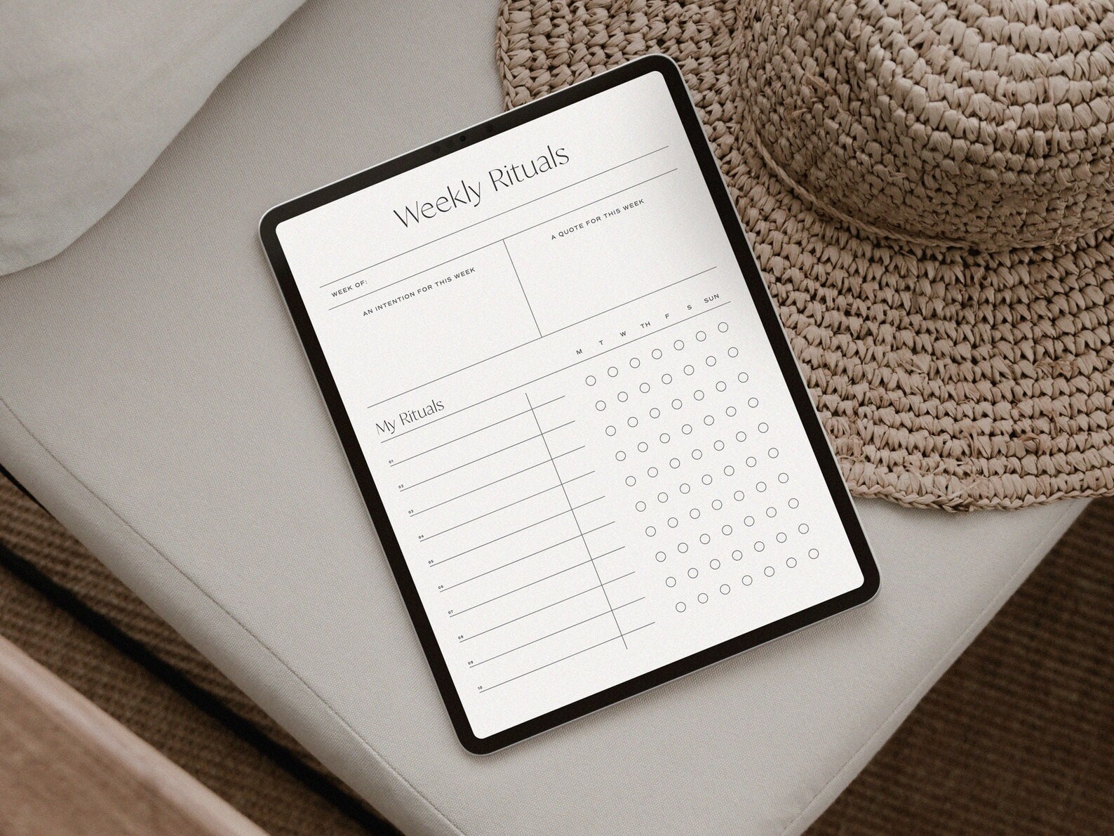 Weekly Rituals Printable US Letter Habit Tracker Printable Weekly ...