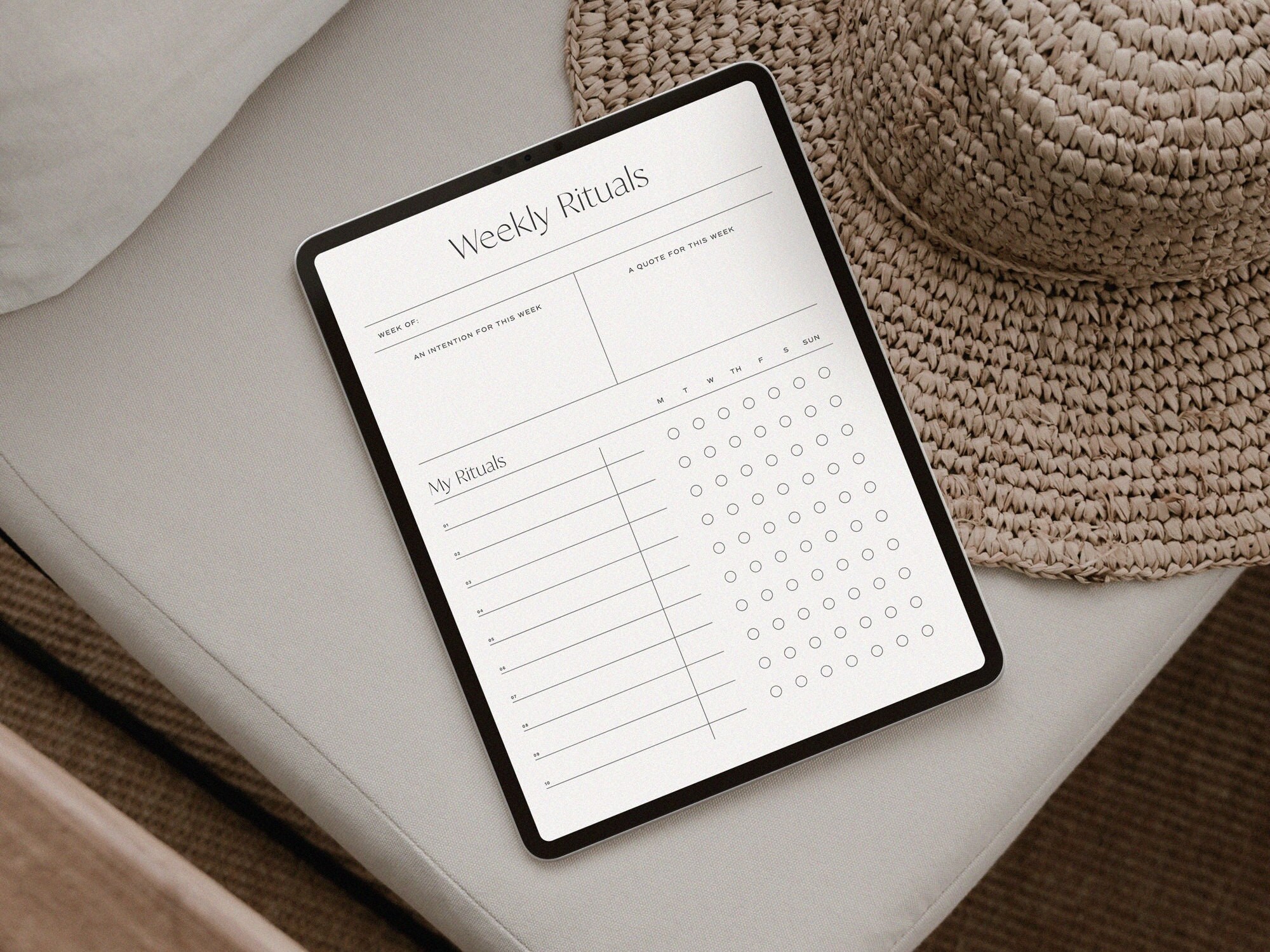 Weekly Rituals Printable US Letter Habit Tracker Printable Weekly ...