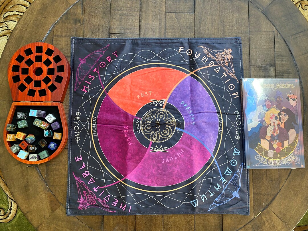 Stone Dice Set W/safflower Pear Wood Box - Etsy