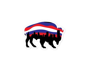 Buffalo Skyline Sticker - Etsy