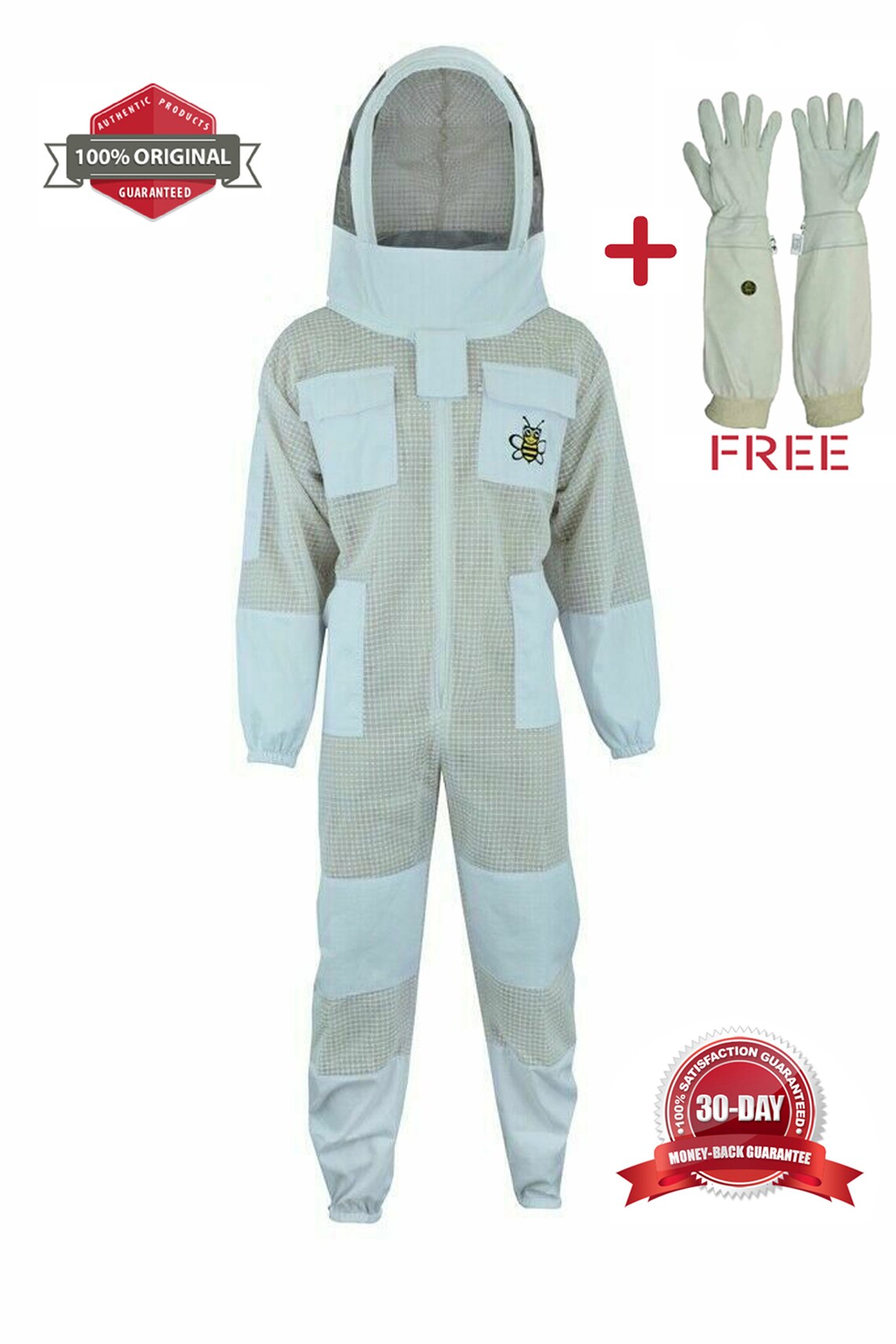 3 Layer Beekeeping Ultra Ventilated Hand Made Bee Suit Beekeeping ...
