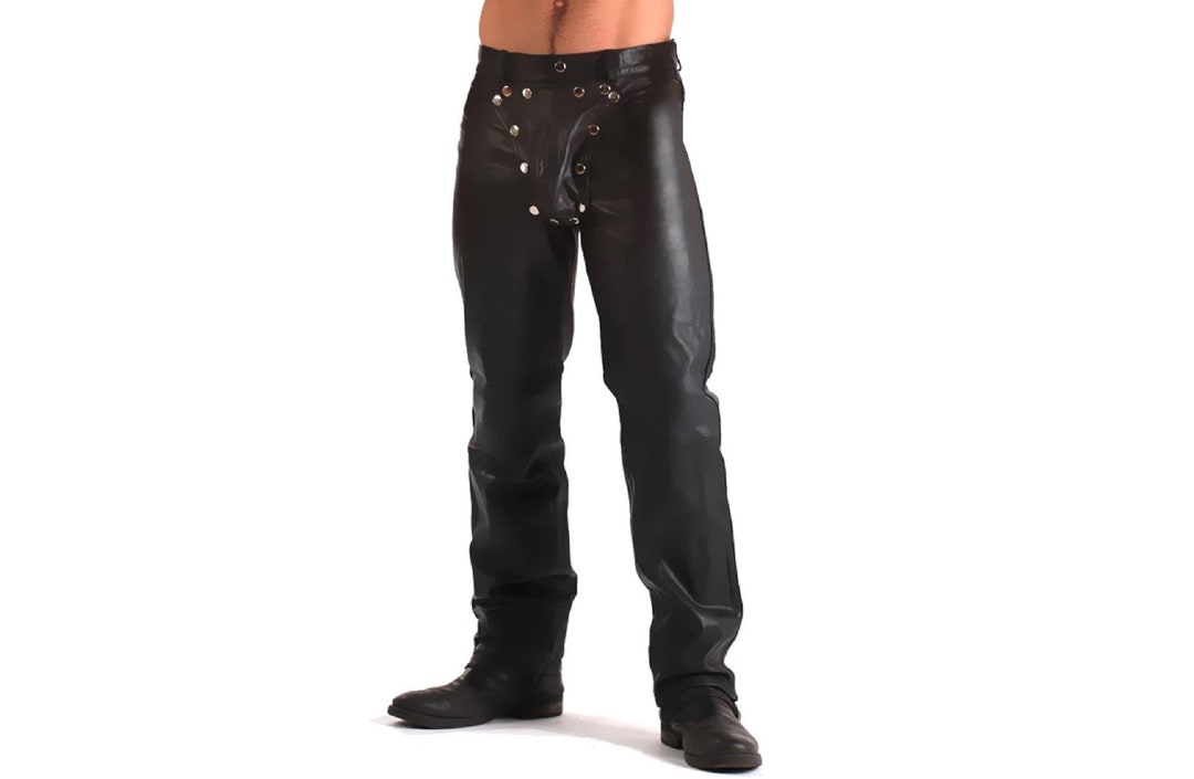 Genuine Leather Snap on Pouch Chaps Detachable Pouch Stud - Etsy