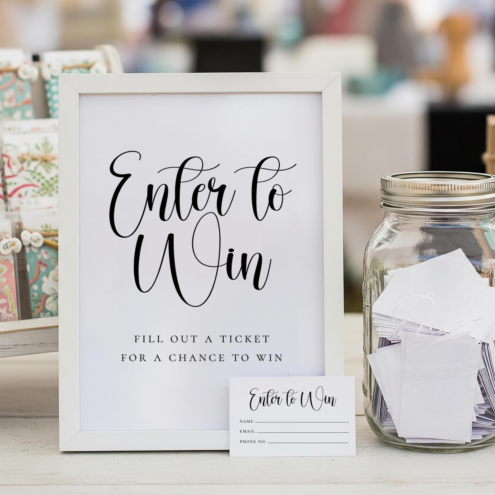 Enter to Win Raffle Ticket and Sign Kit: Small Business Giveaway (non ...