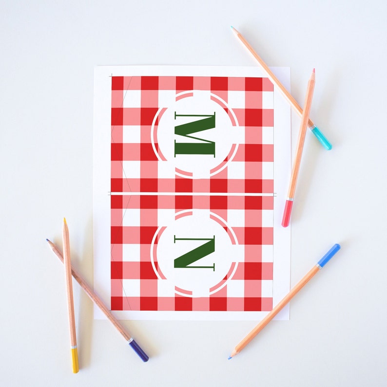 PRINTABLE Letter Number Banner Christmas A-Z & 0-9 Winter - Etsy