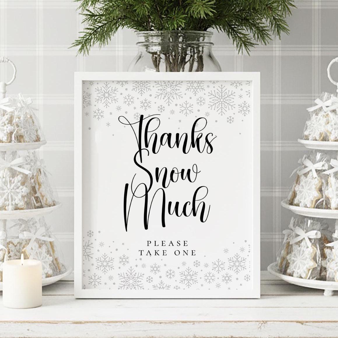 Snowball Guessing Game, Winter Bridal Shower, Snow in Love, 8x10 Sign ...