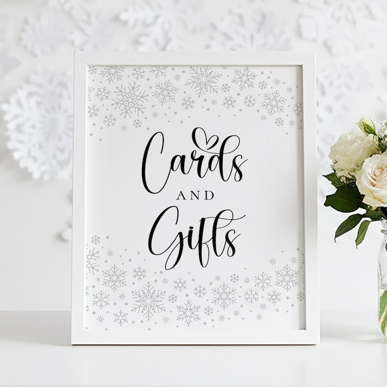 Snowball Guessing Game, Winter Bridal Shower, Snow in Love, 8x10 Sign ...
