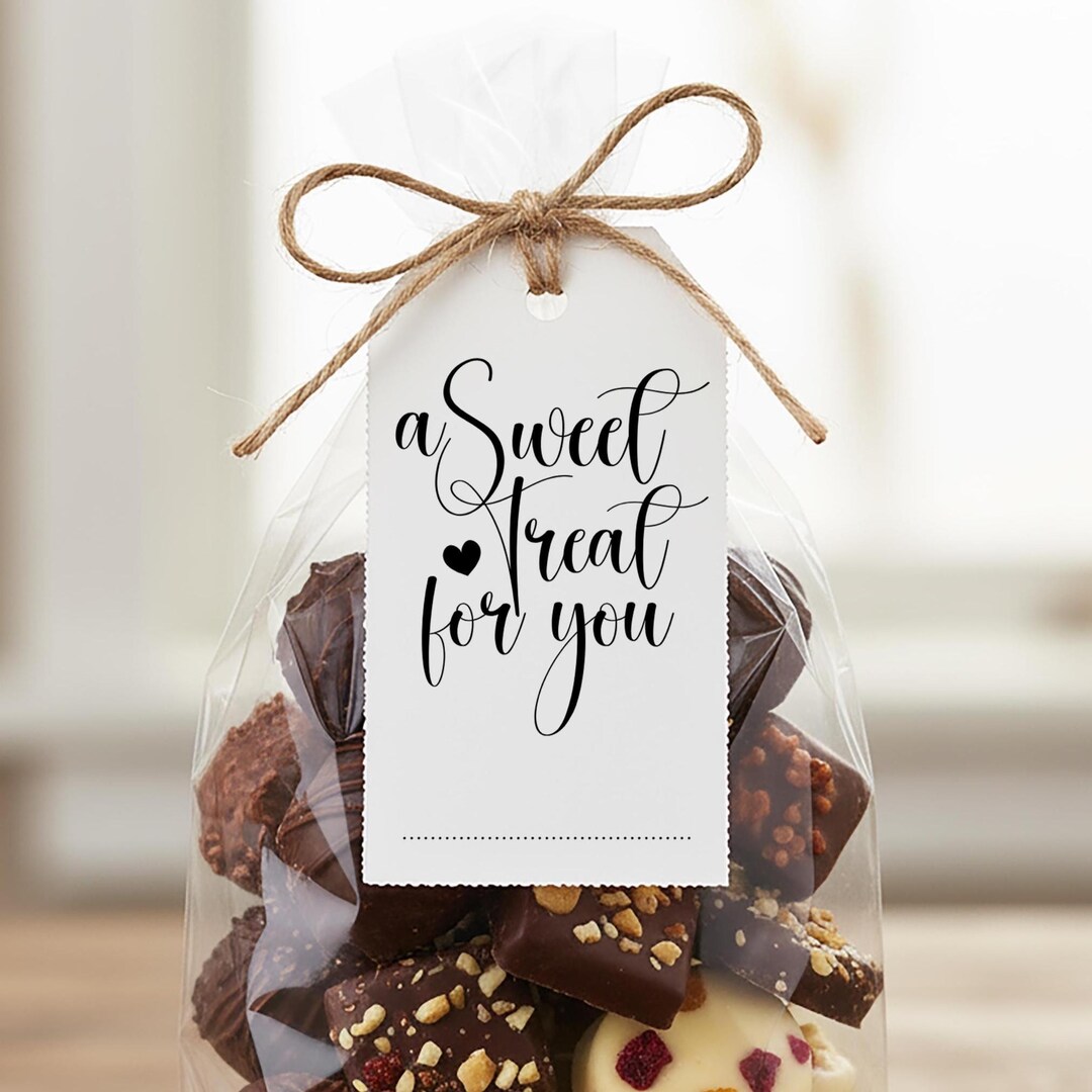 Sweet Treat Favor Tags, Treat Tags for Homemade Sweets, Bake Sale Fill ...