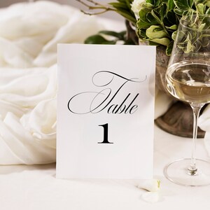 PRINTABLE Table Numbers Elegant Chic Bridal Showers - Etsy